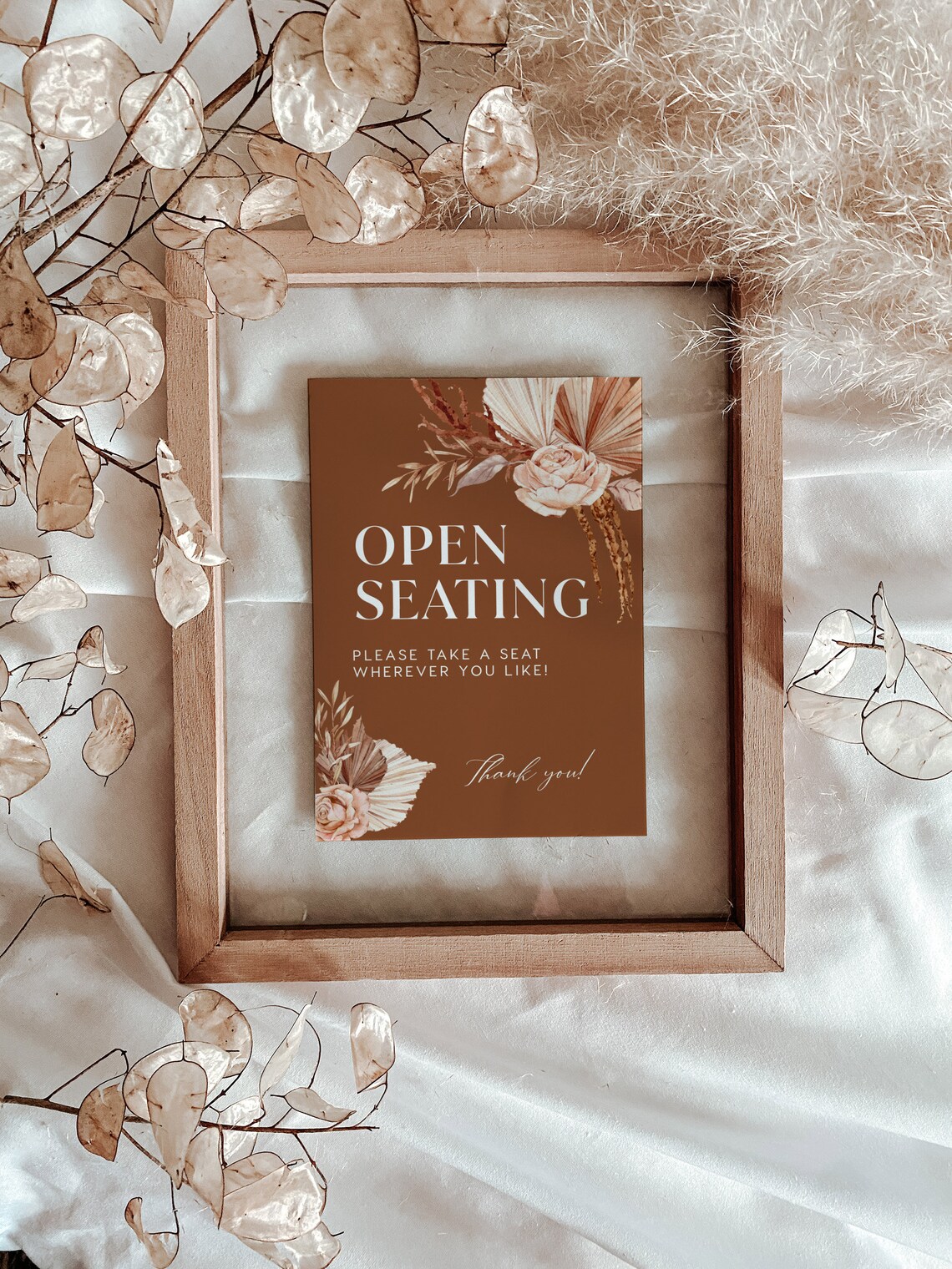 Open Seating Sign Wedding Seating Sign Template Pick a Seat | Etsy