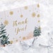 Winter Thank You Cards, Christmas Thank You Cards, Baby Shower Thank ...