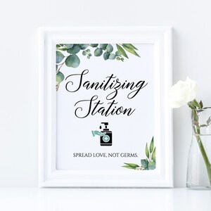 Sanitizing Station Sign, Wedding Sanitizing Station Sign Printable ...