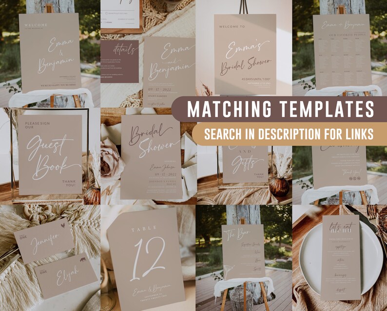 Beige Table Numbers Boho Table Numbers Wedding Table Numbers - Etsy