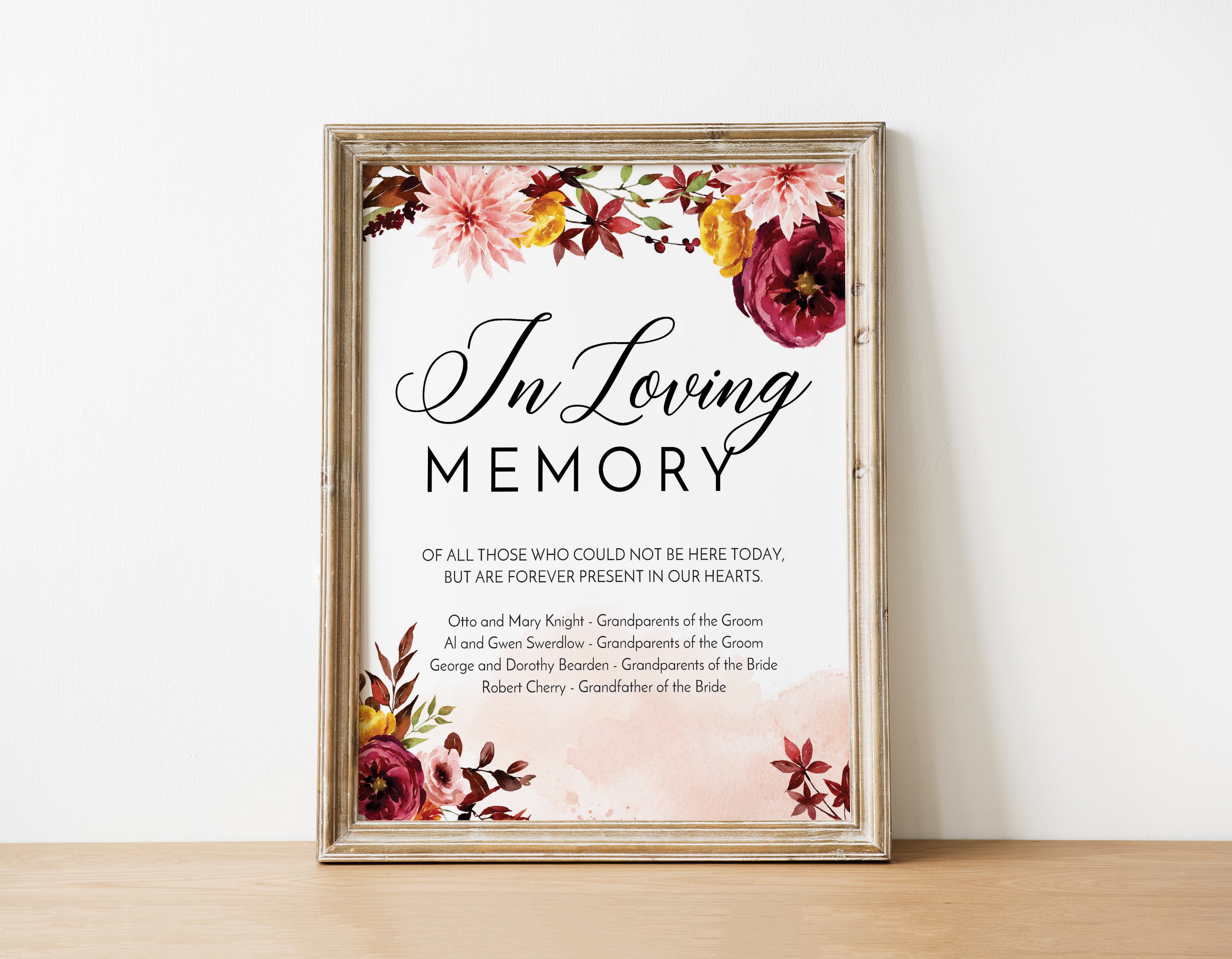 Wedding Signs Bundle Rustic Wedding Signs Fall Wedding Signs | Etsy