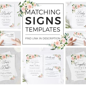 Wedding bundle signs 12 printable sign in one bundle Cards | Etsy