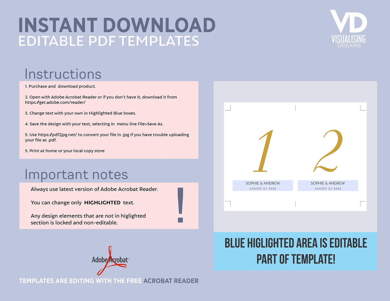 Table numbers gold Table numbers template Wedding table | Etsy