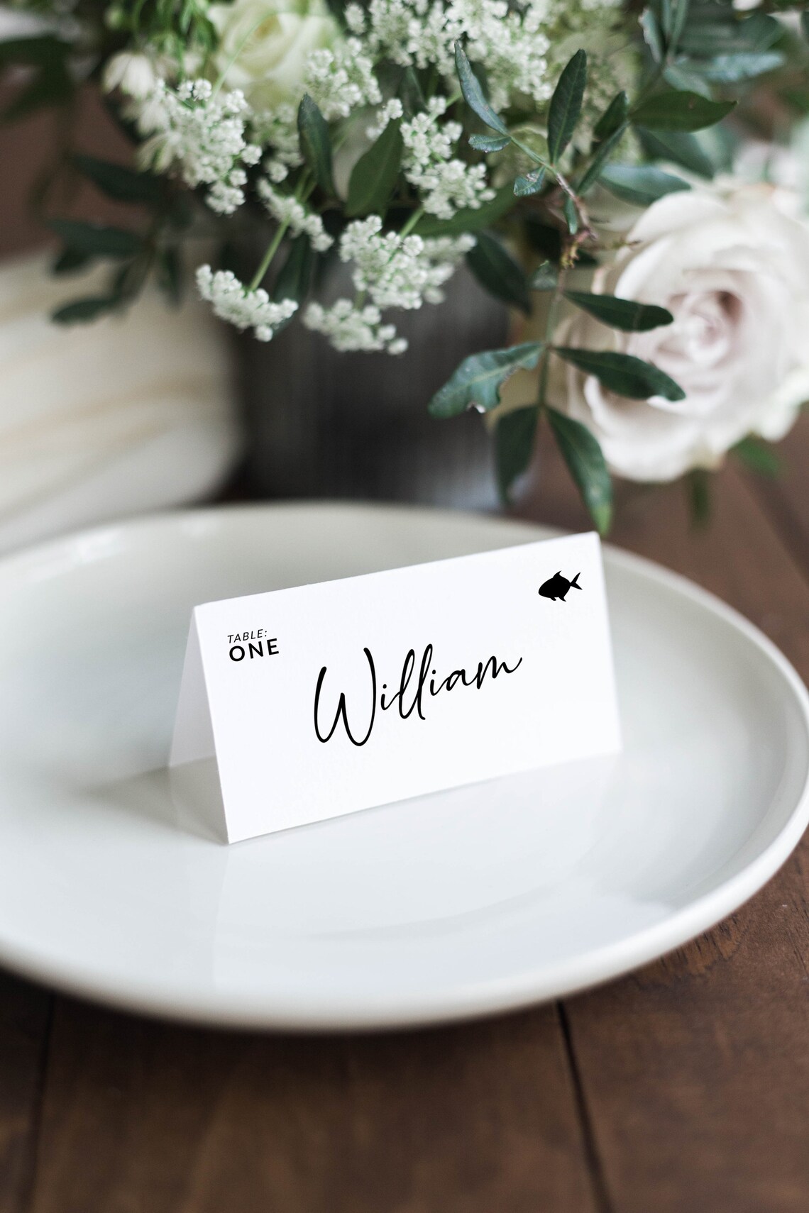 Place Cards Template Wedding Name Cards Flat and Tent Place - Etsy