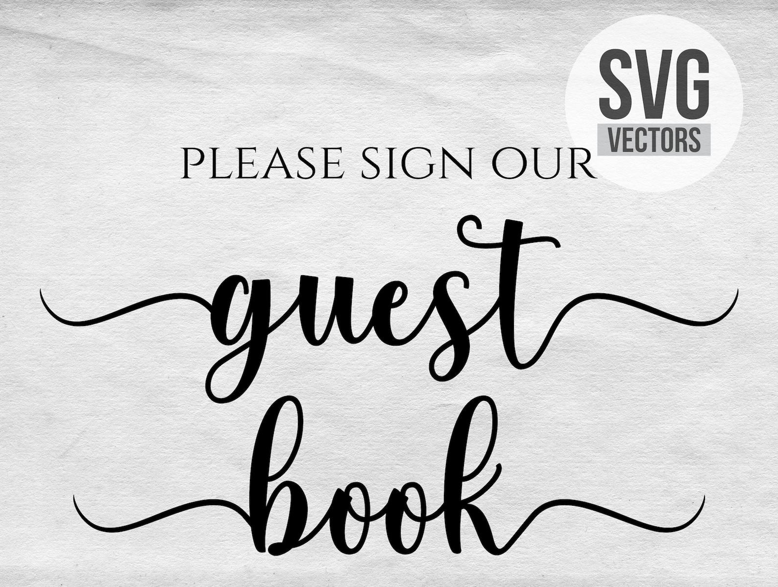 Guest Book SVG Wedding Guest Book Sign Guest Book Vector - Etsy