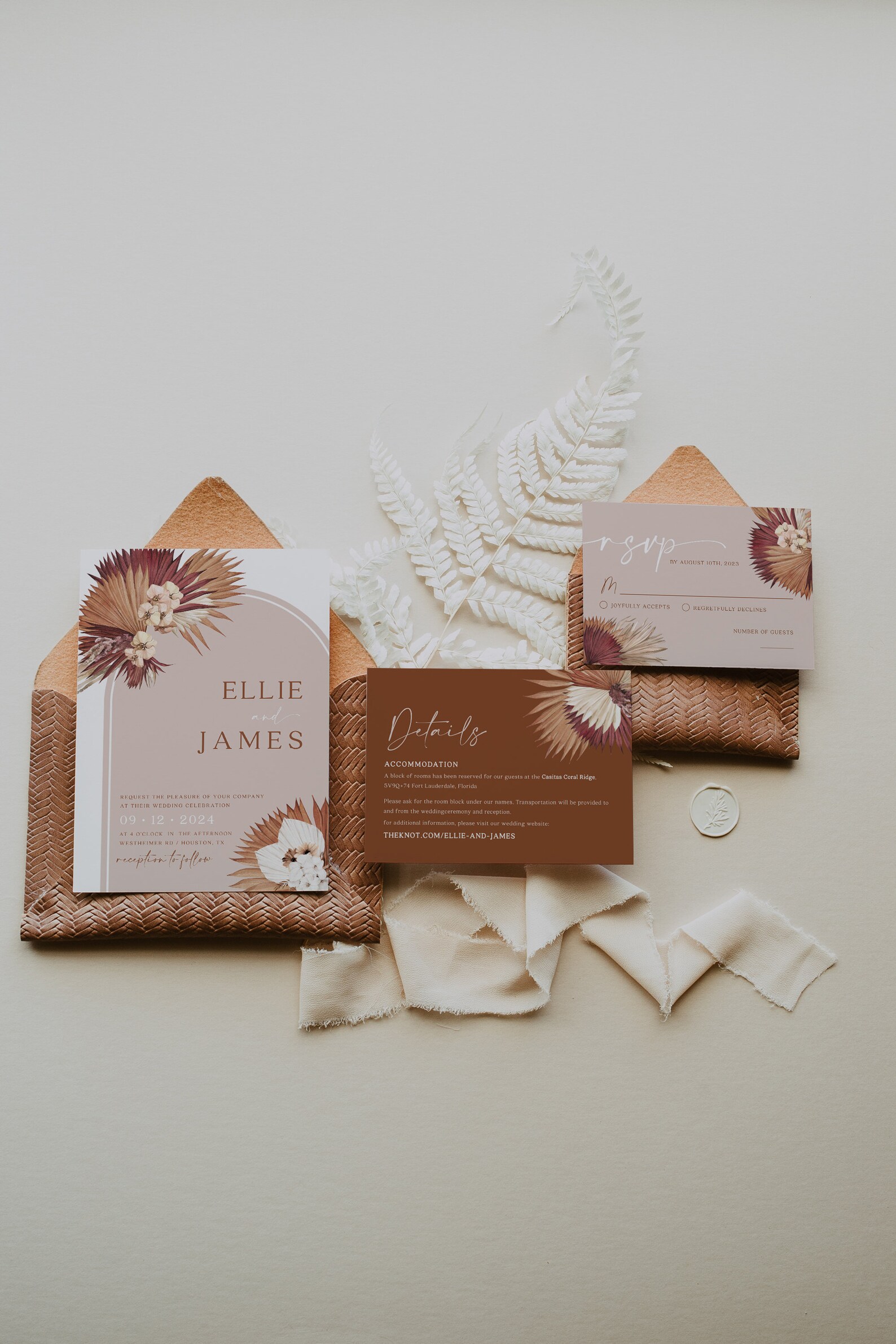 Boho Chic Wedding Invitation Wedding Invitation Template - Etsy