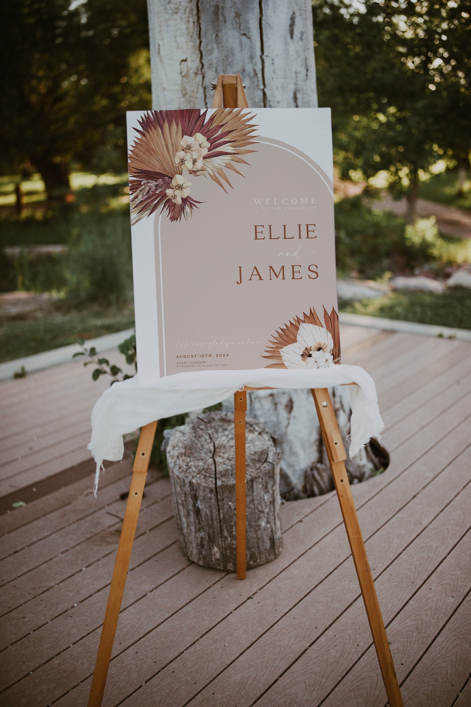 Boho Chic Welcome Sign Wedding Welcome Sign Boho Welcome | Etsy