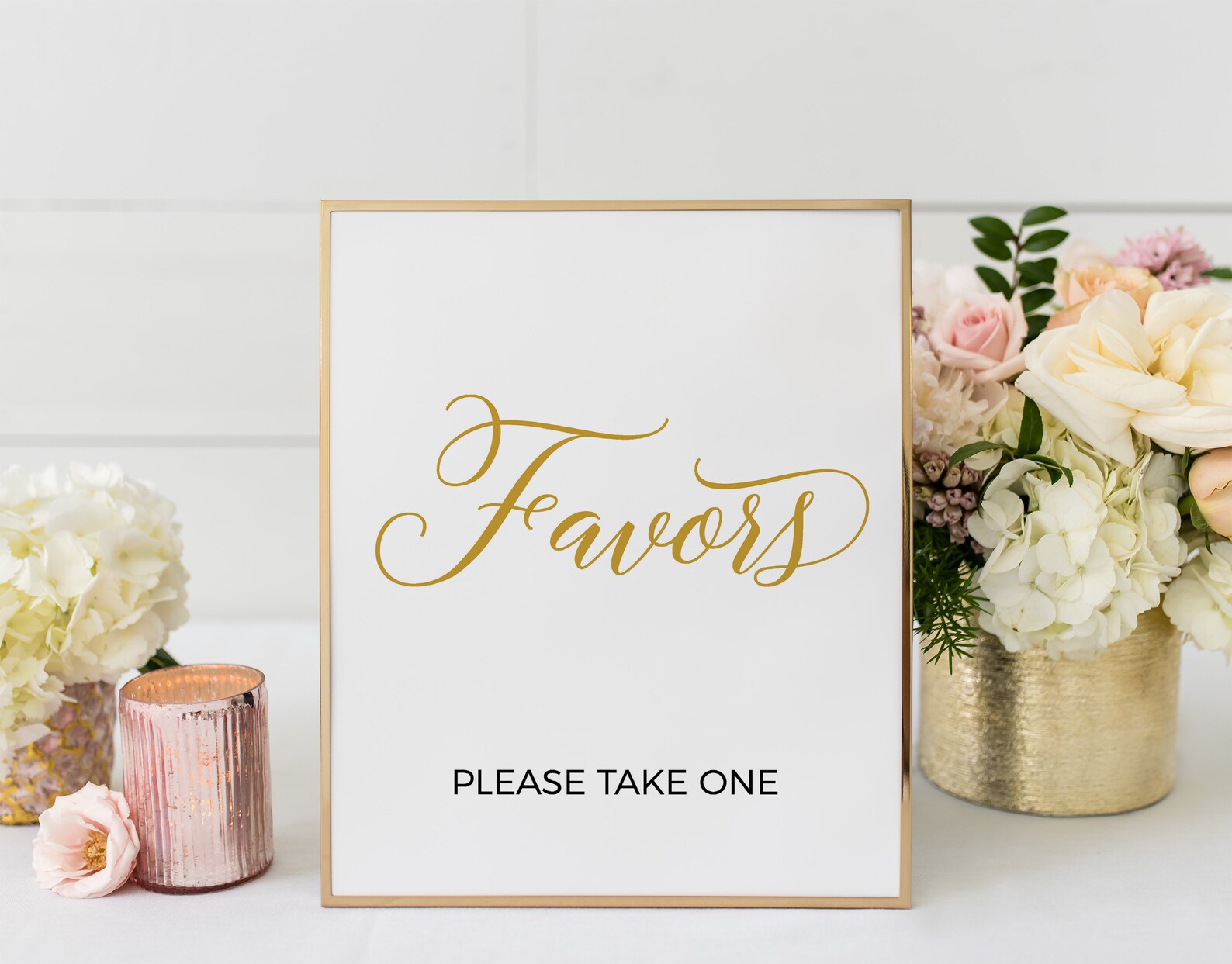 Favors Sign Wedding Favors Table Sign Gold Wedding Sign - Etsy