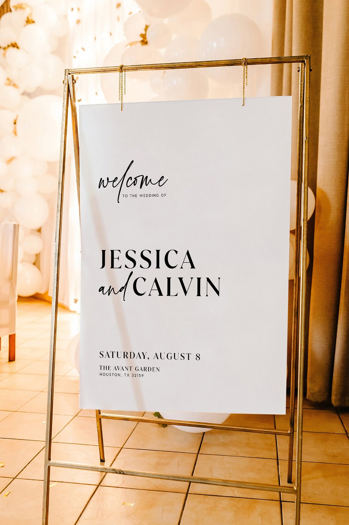 Elegant Wedding Welcome Sign Wedding Welcome Sign Template - Etsy