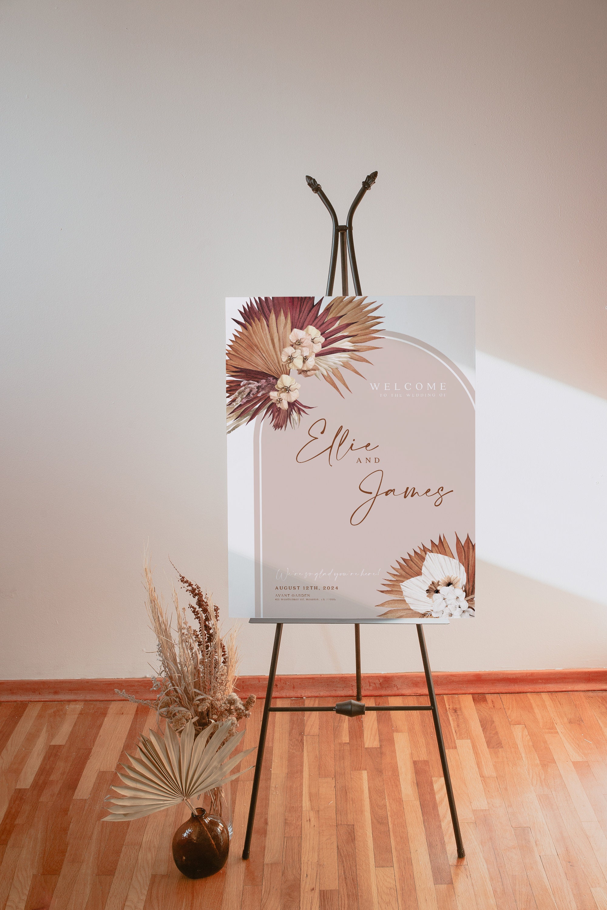 Welcome Sign Wedding Boho Chic Wedding Sign Boho Welcome | Etsy