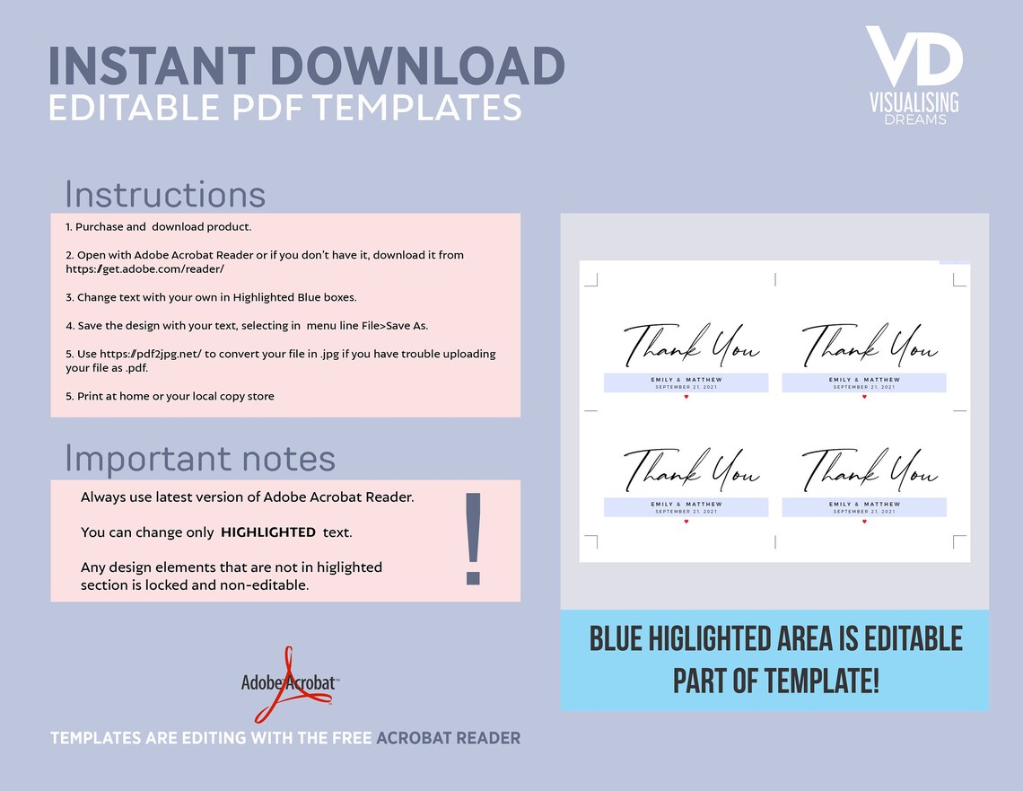 Elegant Thank You Cards Thank You Note Cards Thank You | Etsy