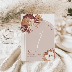 Boho Chic Table Numbers, Boho Wedding Table Numbers, Table Numebrs ...