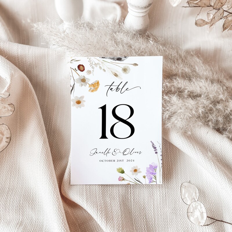 Wedding Folded Table Numbers - Etsy