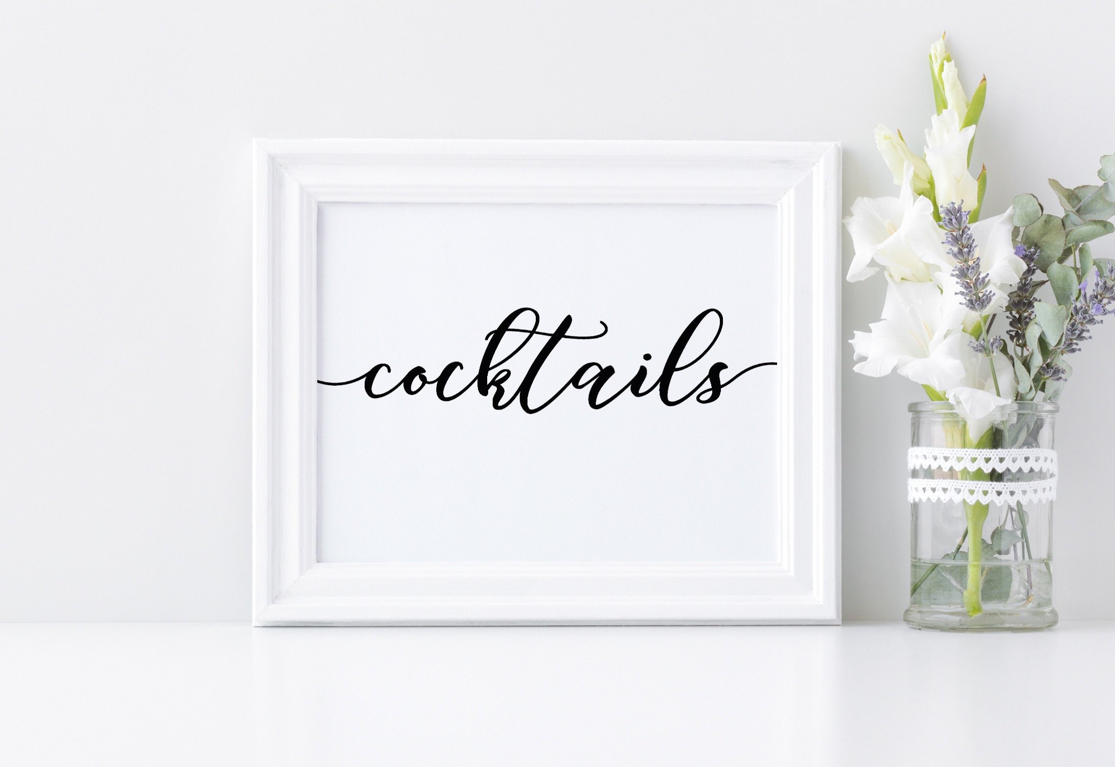 Cocktails Sign Drinks Sign Bar Sign Open Bar Sign - Etsy