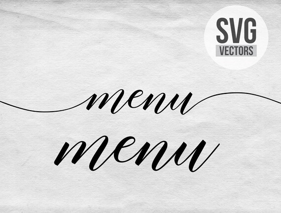 Clip Art Menu Sign