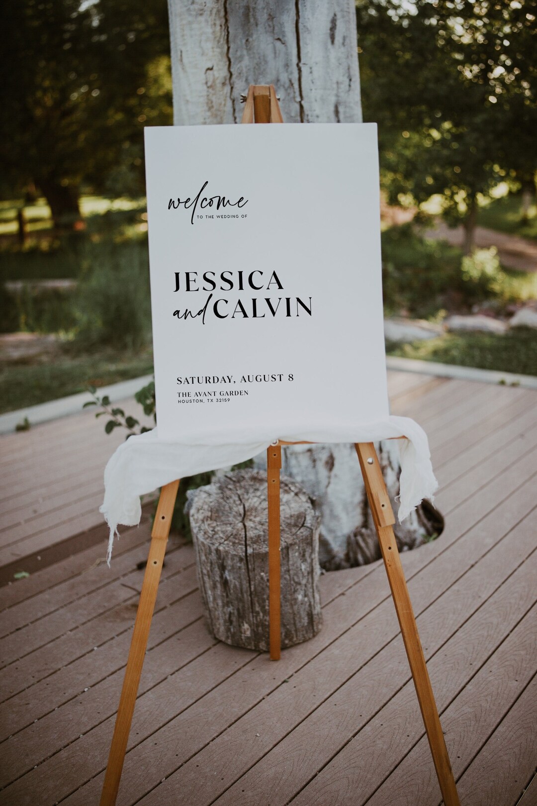 Elegant Wedding Welcome Sign, Wedding Welcome Sign Template, Classic ...