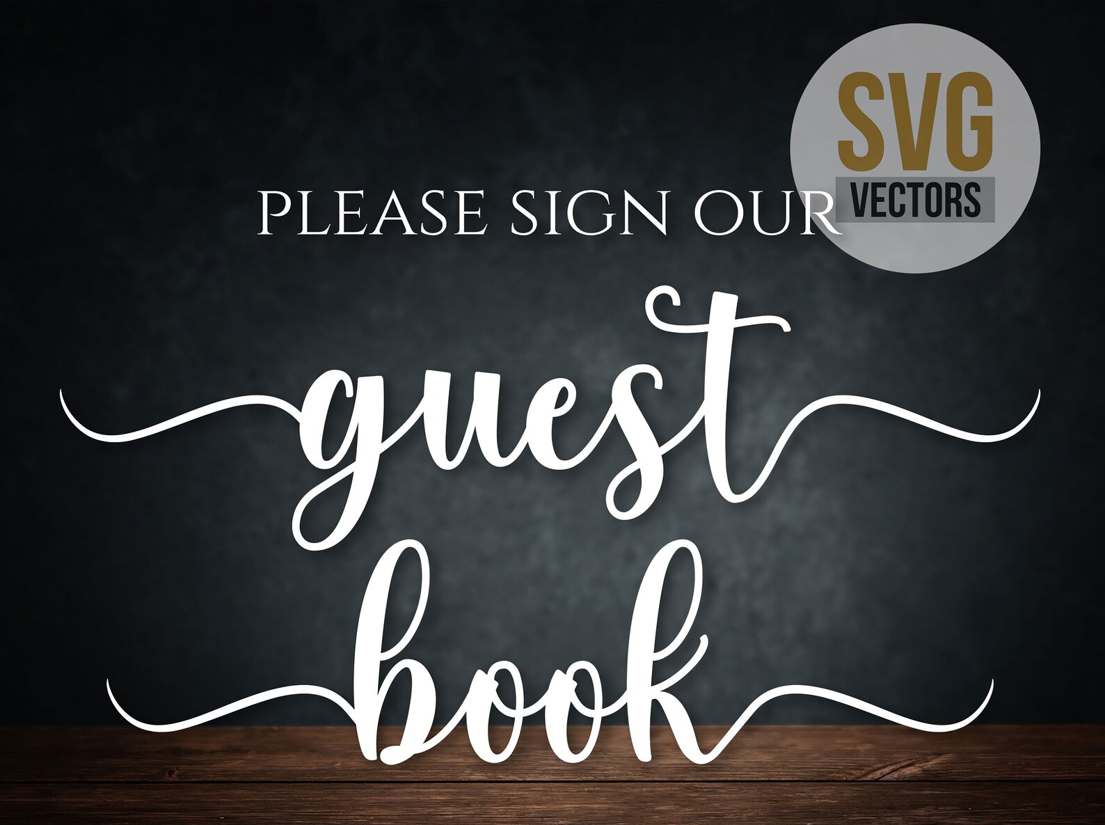 Guest Book SVG Wedding Guest Book Sign Guest Book Vector - Etsy