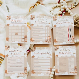 Rainbow Baby Shower Games 15 Baby Shower Games Bundle - Etsy