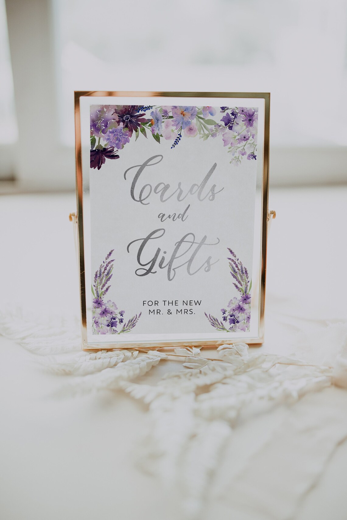 Lavender Cards and Gifts Sign Lavender Purple and Silver - Etsy