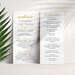 Wedding Program Template, Gold Program Template, Wedding Ceremony ...