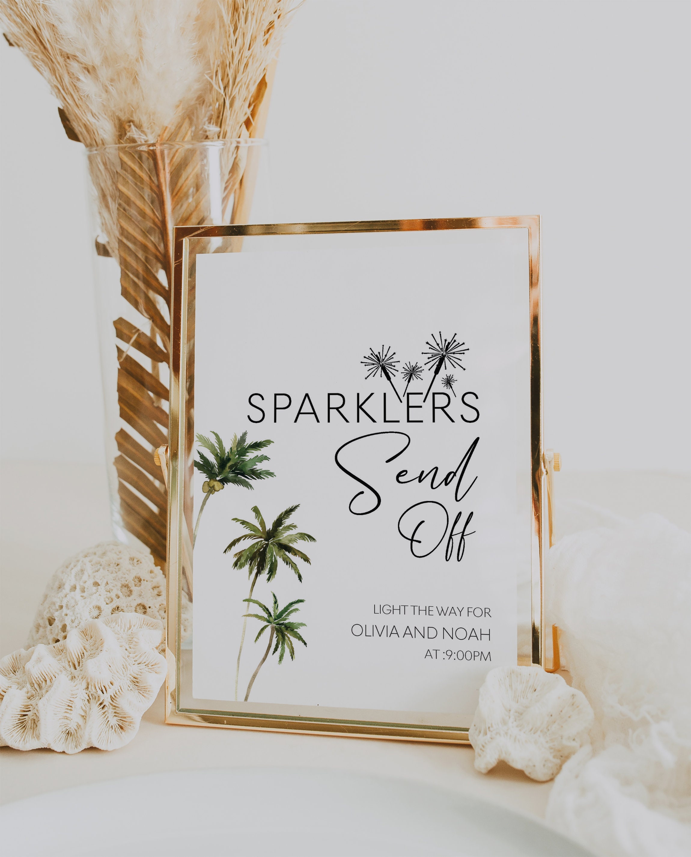 Sparkler send off sign Wedding sparkler send off Instant | Etsy