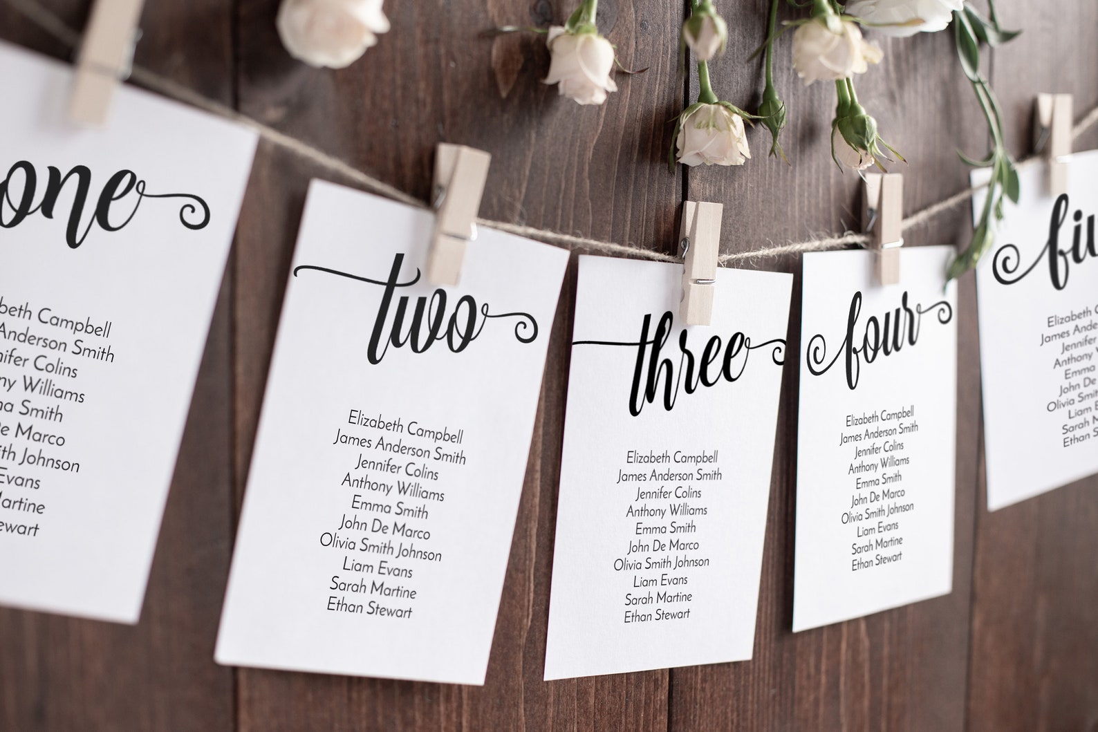 Wedding Seating Cards Seating Chart Cards Hanging Seating - Etsy