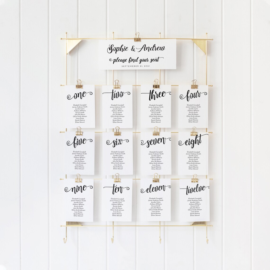 Wedding Seating Cards Seating Chart Cards Hanging Seating - Etsy
