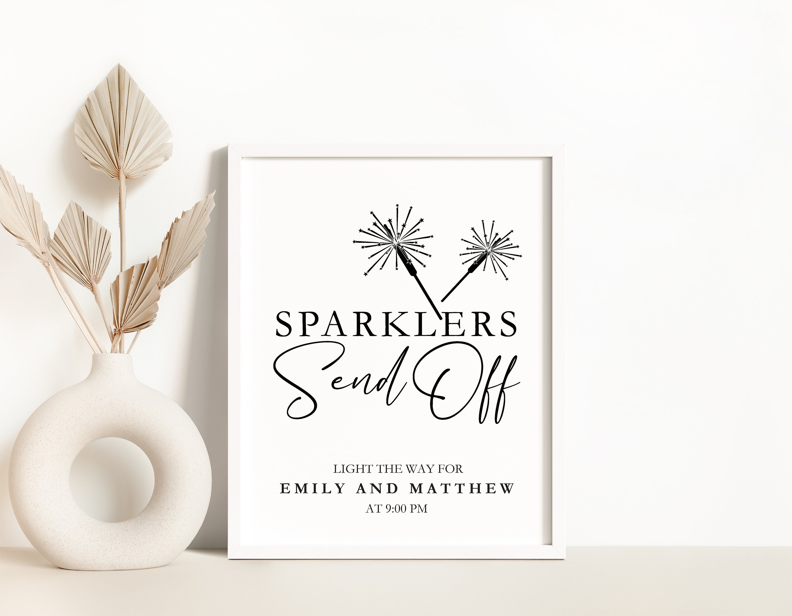 Sparkler Send off Sign Wedding Send off Sign Let Love - Etsy UK