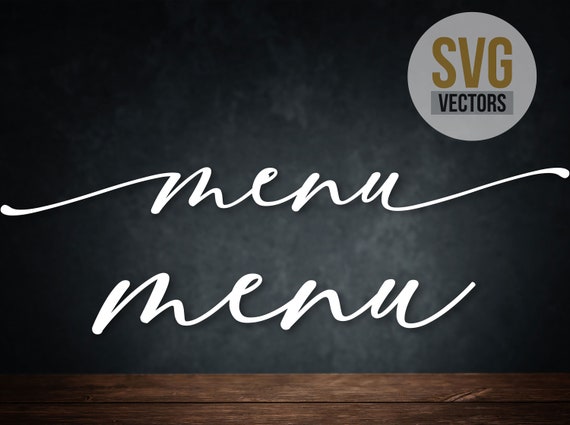 Menu SVG Menu Clip Art Menu Sign SVG Vector Clip Art - Etsy