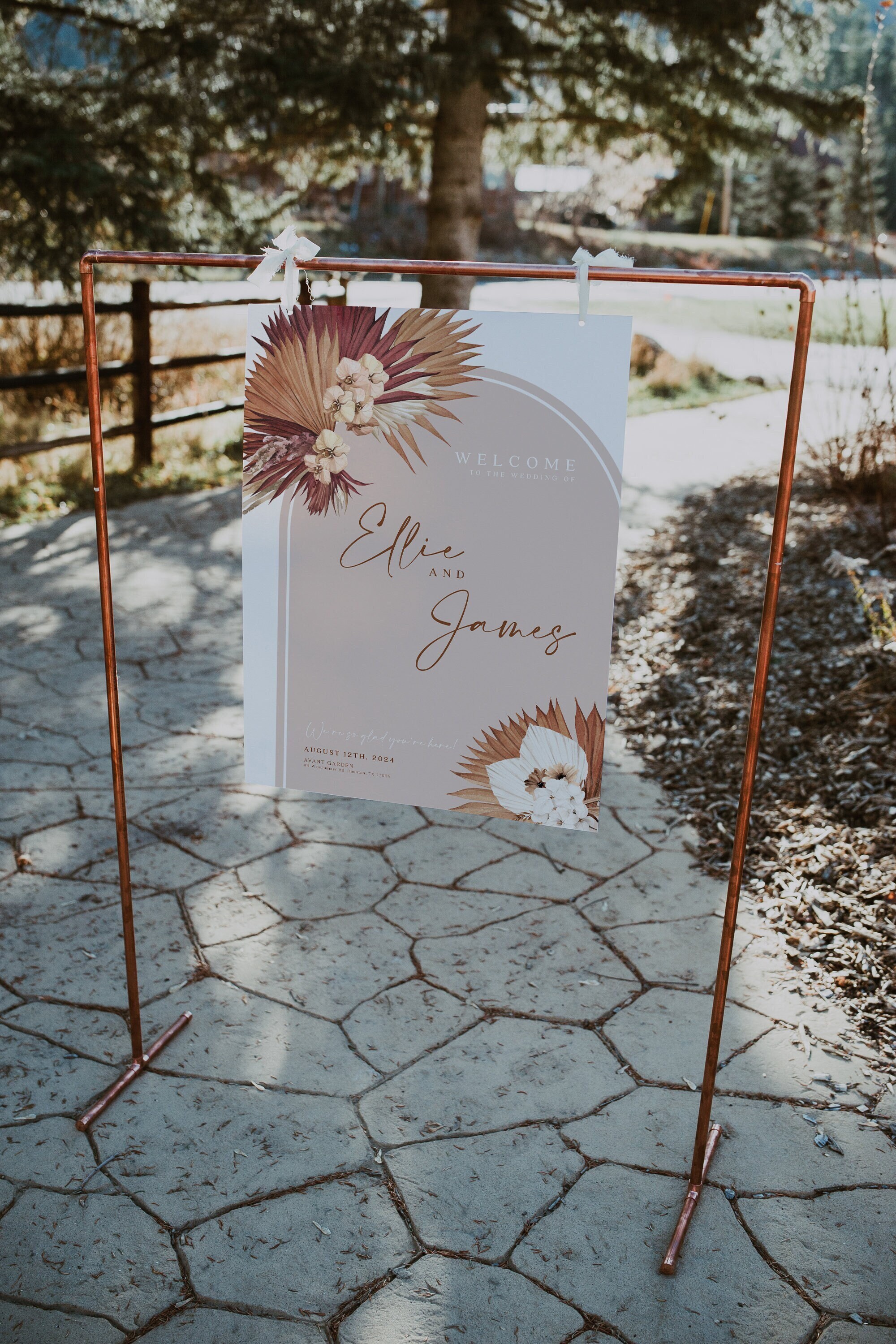 Welcome Sign Wedding Boho Chic Wedding Sign Boho Welcome | Etsy