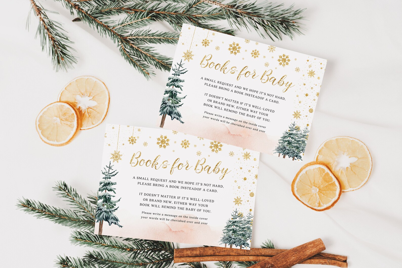 Baby Shower Books Cards Winter Books Cards Baby Shower Books - Etsy