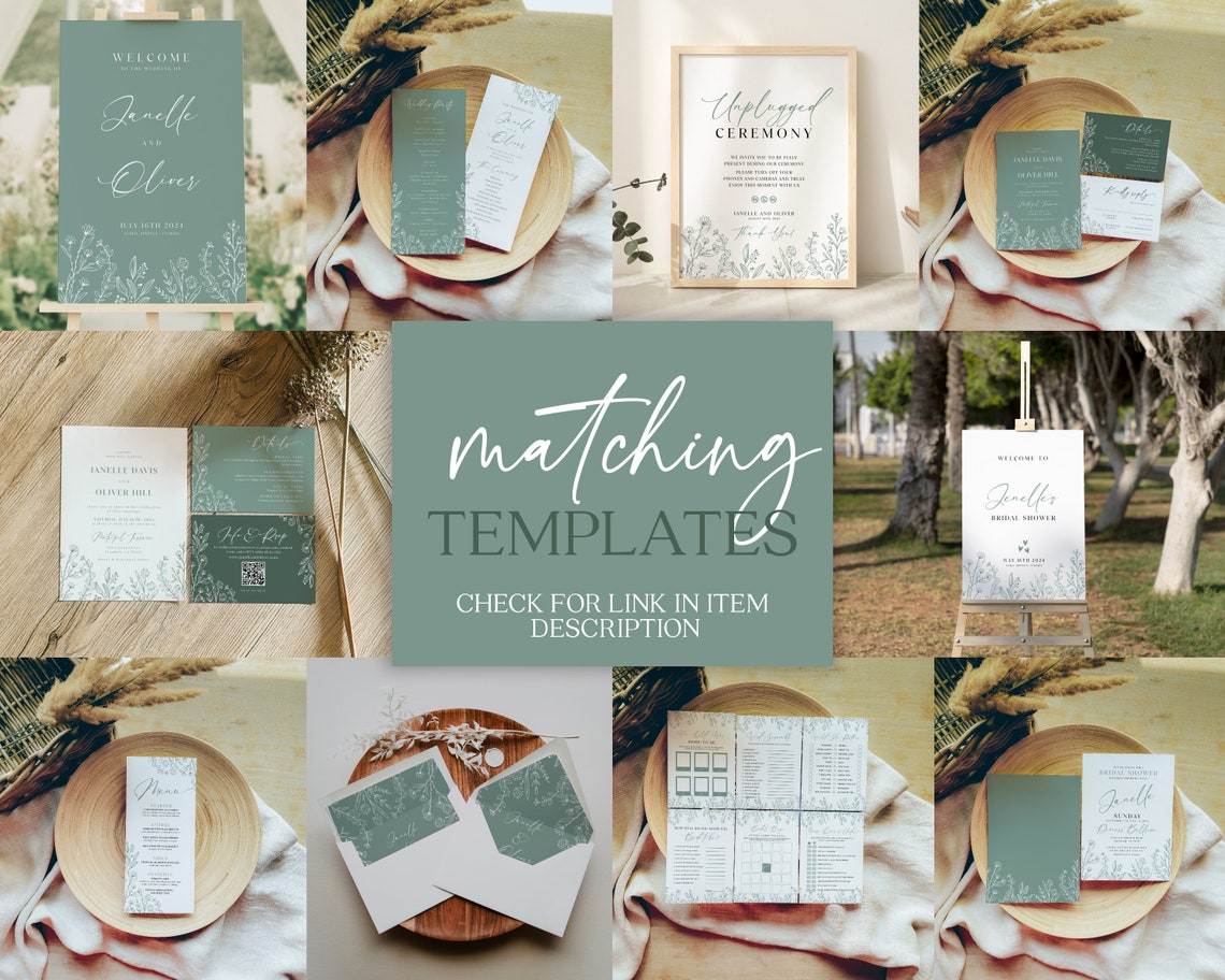 Wedding Booklet Template Program Booklet Template Wedding - Etsy