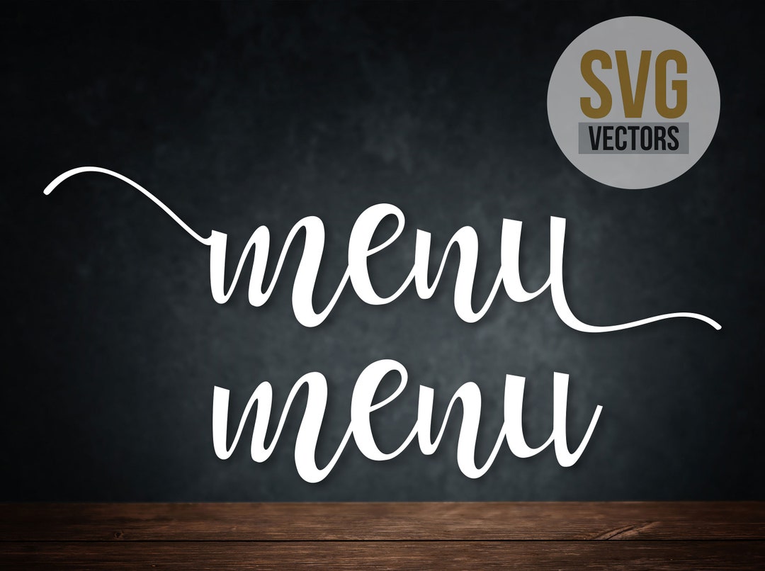 Menu SVG, Menu Clip Art, Menu Sign SVG Vector Clip Art #SVGFILES - Etsy