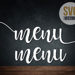 Menu SVG, Menu Clip Art, Menu Sign SVG Vector Clip Art #SVGFILES - Etsy