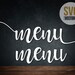 Menu SVG, Menu Clip Art, Menu Sign SVG Vector Clip Art SVGFILES - Etsy