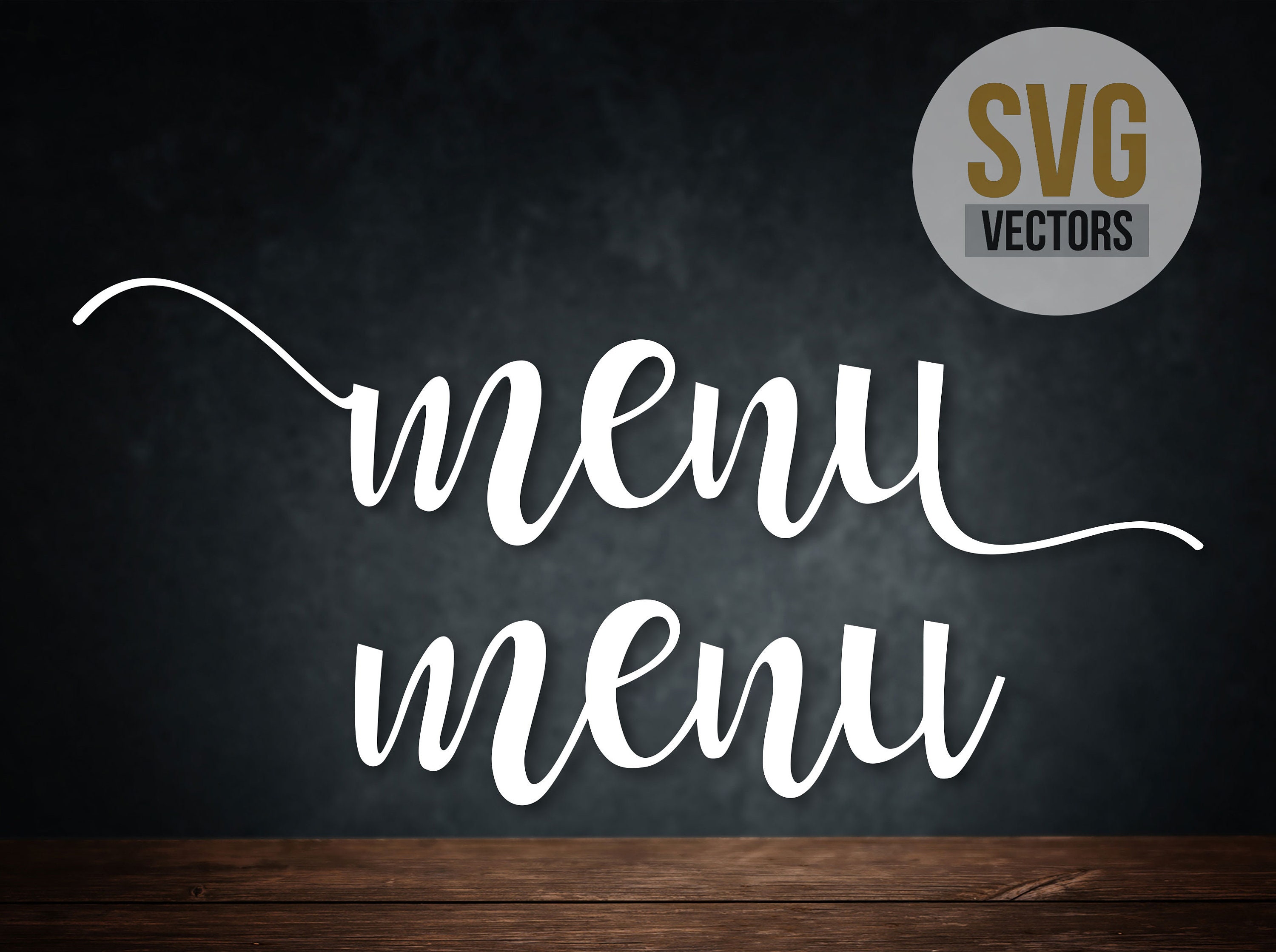 Menu SVG Menu Clip Art Menu Sign SVG Vector Clip Art | Etsy