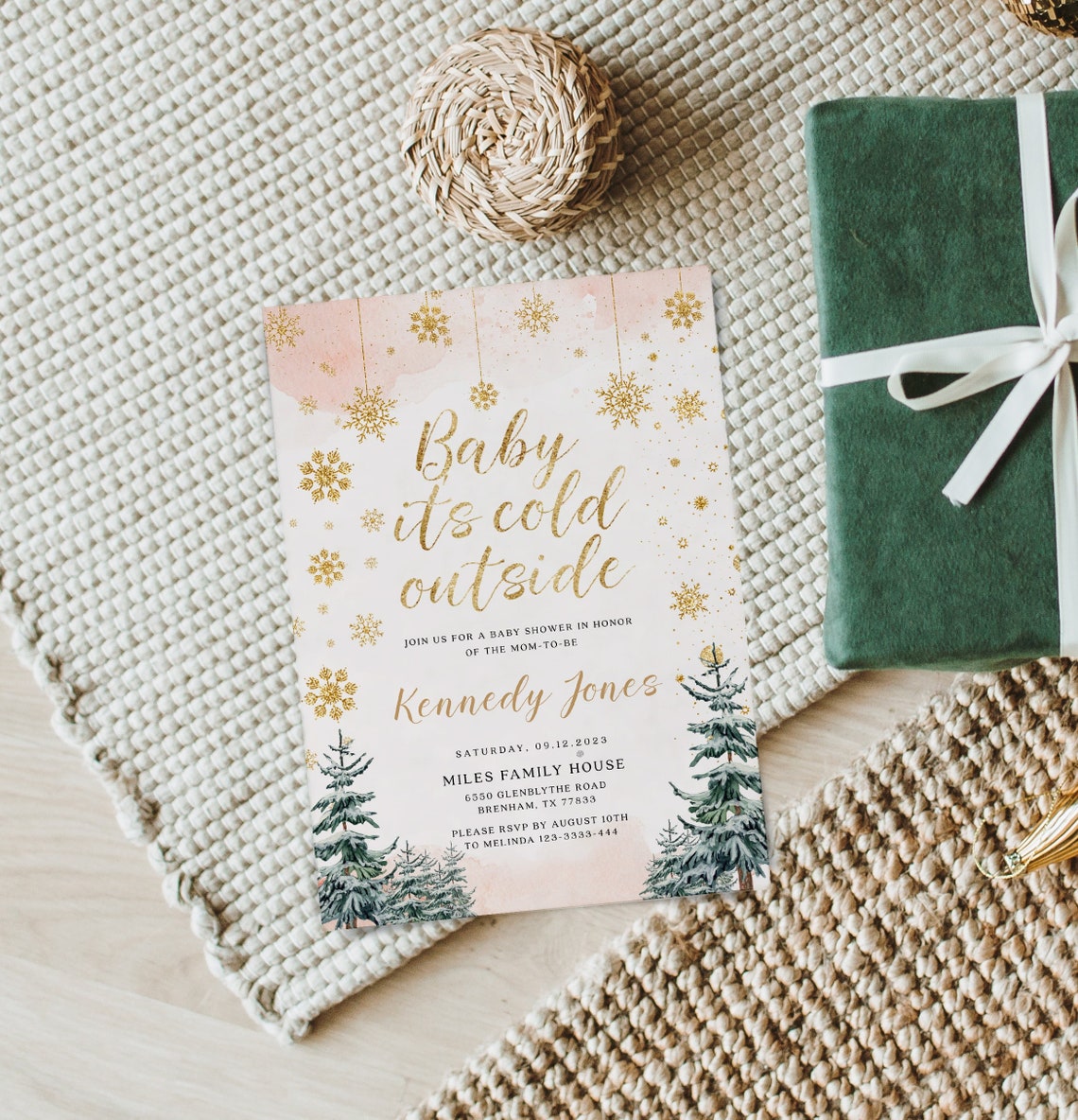 Baby It's Cold Outside Invitation Baby Shower Invitation - Etsy