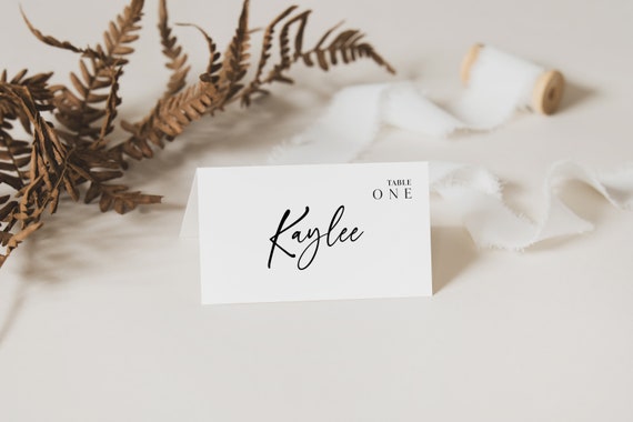 Place Cards Template Wedding Name Cards DIY Place Card - Etsy