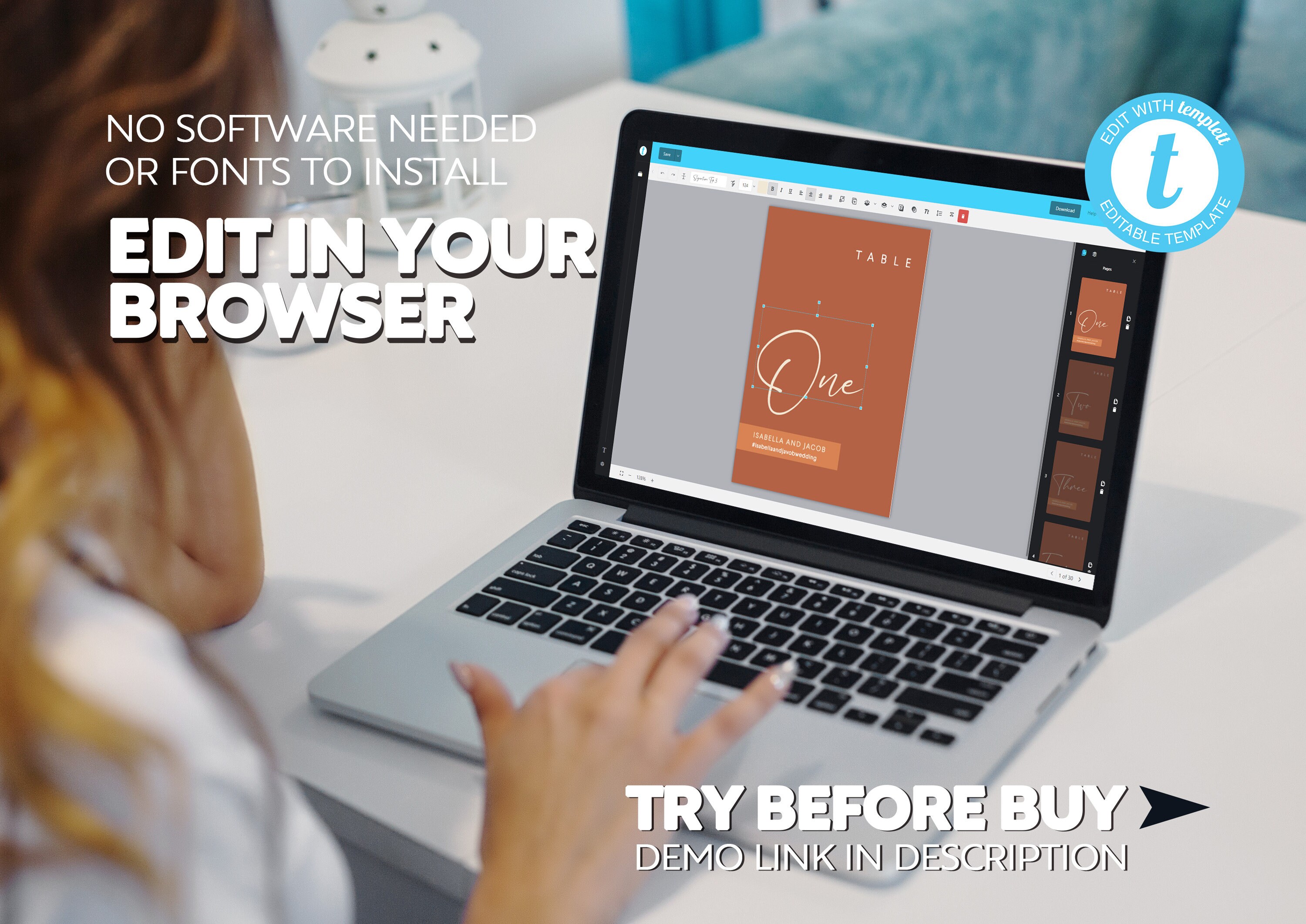 Table Numbers Boho Boho Wedding Sign Terracotta Table - Etsy