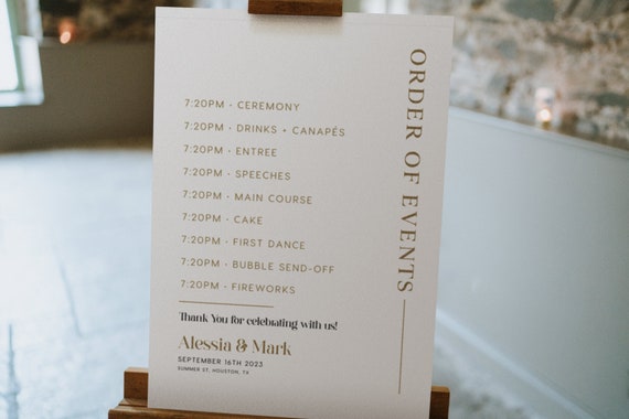 Orden De Los Eventos Durante La Boda Así Tiene Que Ser El Orden Del