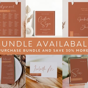 Table Numbers Boho, Boho Wedding Sign, Terracotta Table Numbers, Table ...