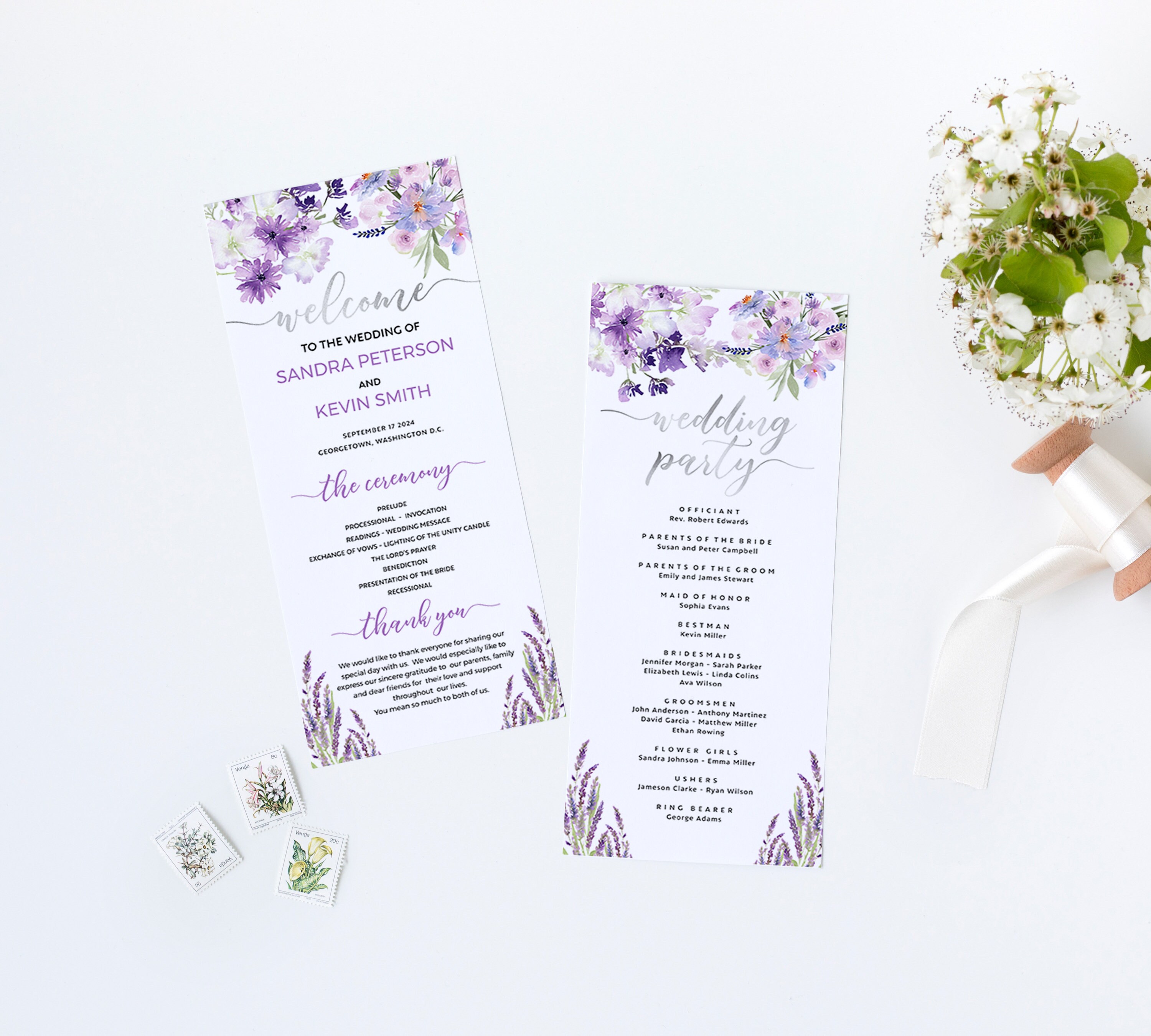 Wedding Program Cards Wedding Ceremony Program Cards - Etsy