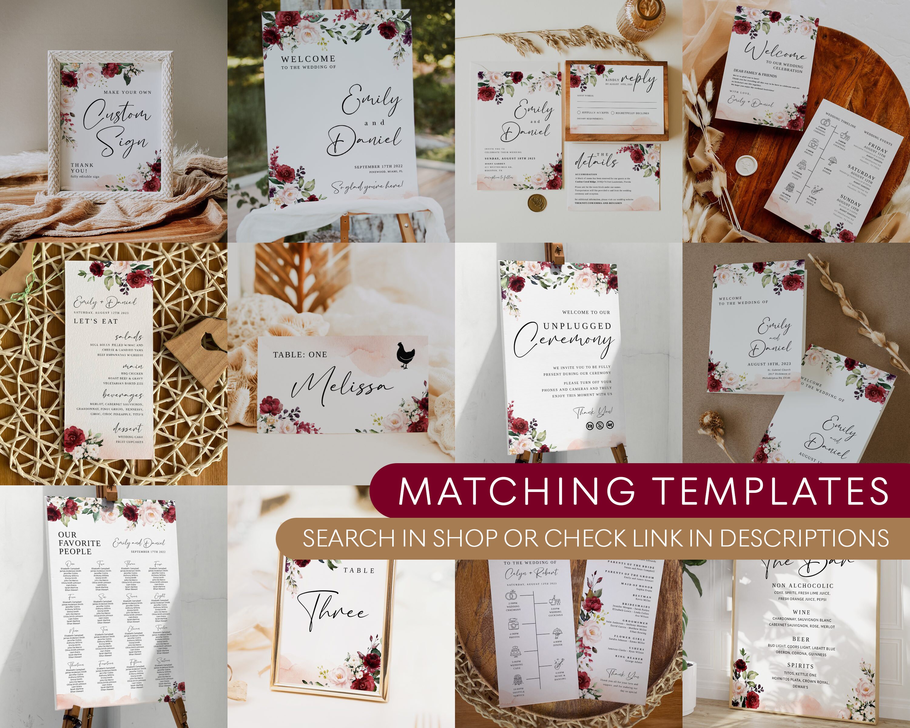 Wedding Program Template Timeline Program Infographic | Etsy