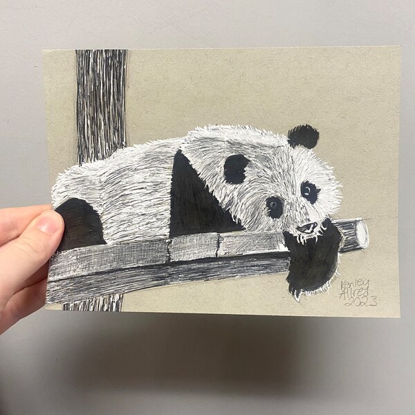 Bear Ink Drawing - Etsy UK