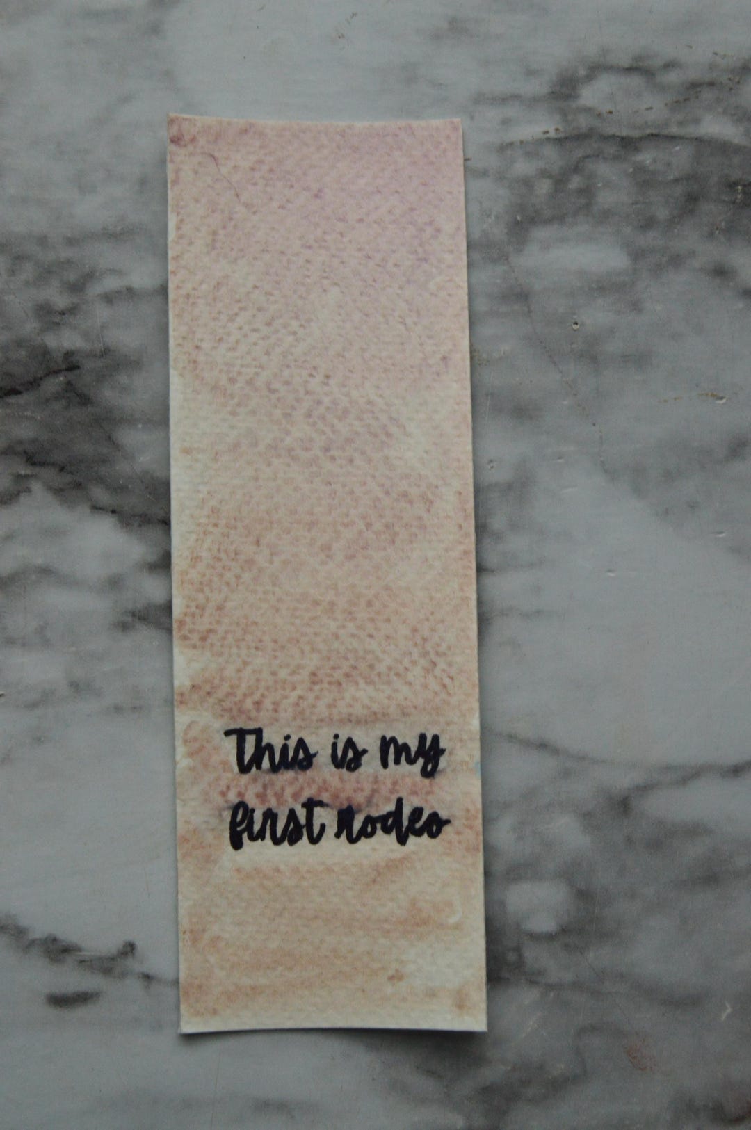 This is My First Rodeo Watercolor Bookmark - Etsy