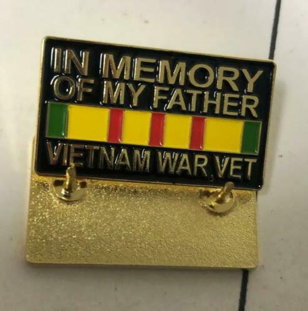 In Memory of My Father Vietnam War Vet Pin - Etsy
