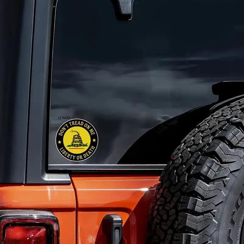 Don't Tread on Me Stickers/decals Pack of 5 - Etsy