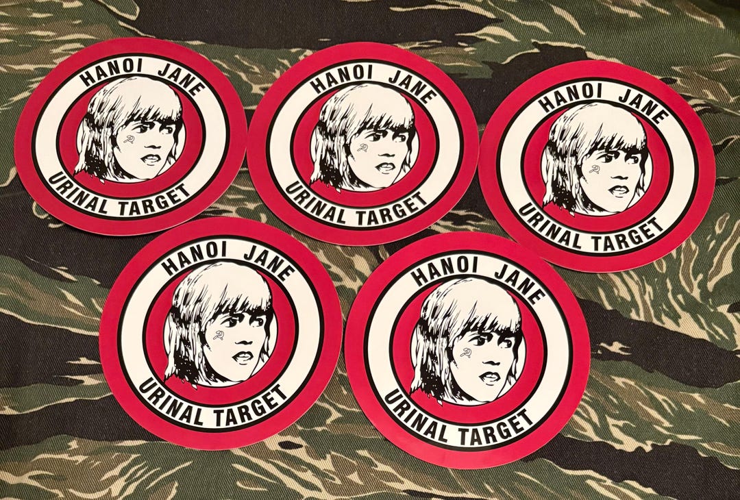 Hanoi Jane Urinal Target Stickers/decals...5 to a Pack - Etsy