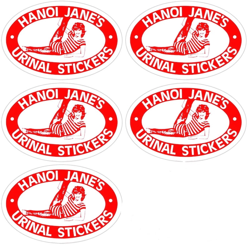 Hanoi Jane Stickers/decals...5 to a Pack - Etsy