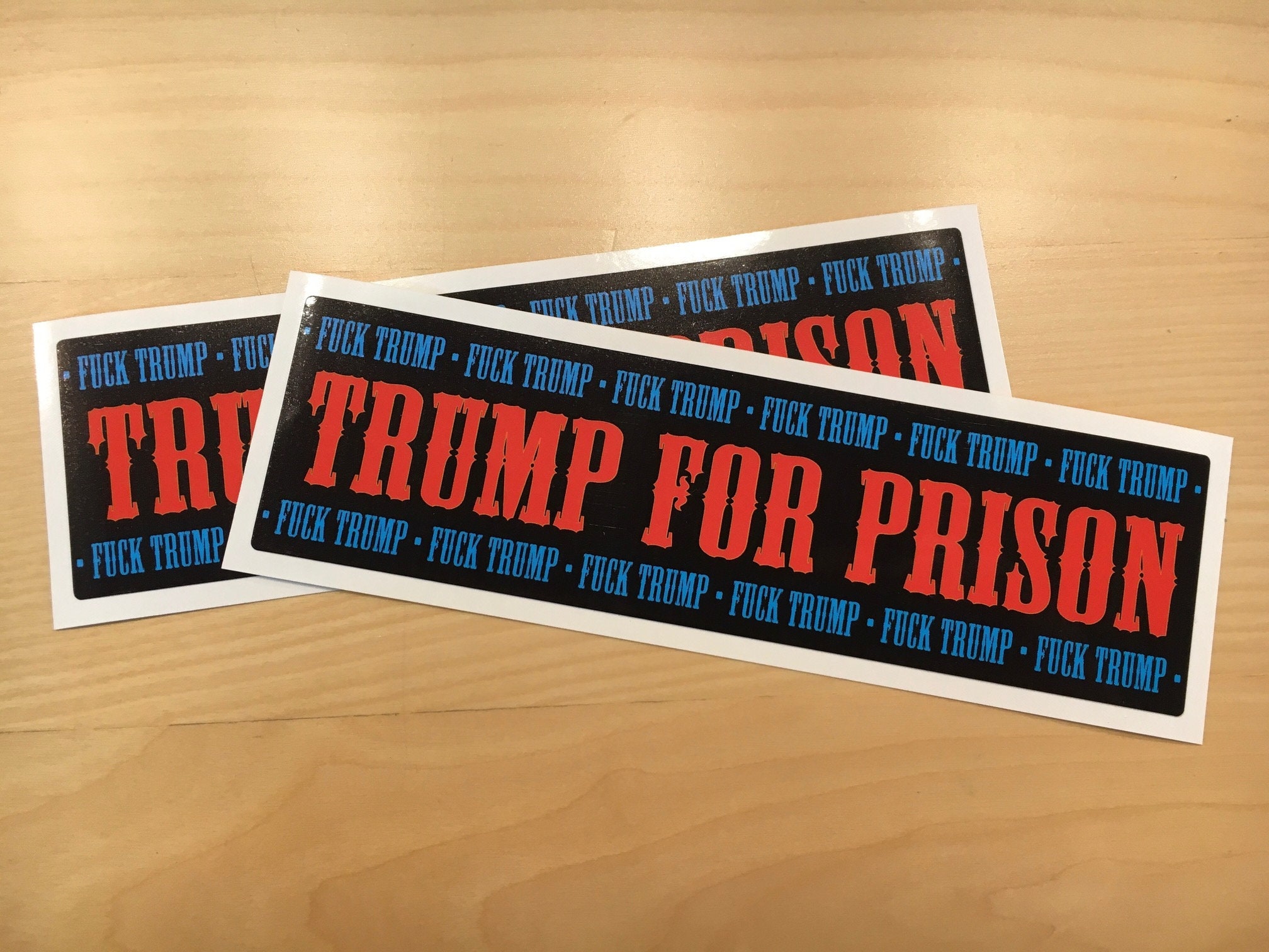 TRUMP FOR PRISON Bumper Sticker Decal / Anti-trump - Etsy Ireland